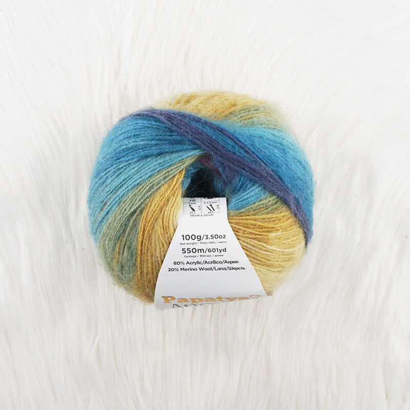PAPATYA ANGORA BATİK EL ÖRGÜ İPİ 100 GR. 550 MT. FANTEZİ İPLER Kamgarn