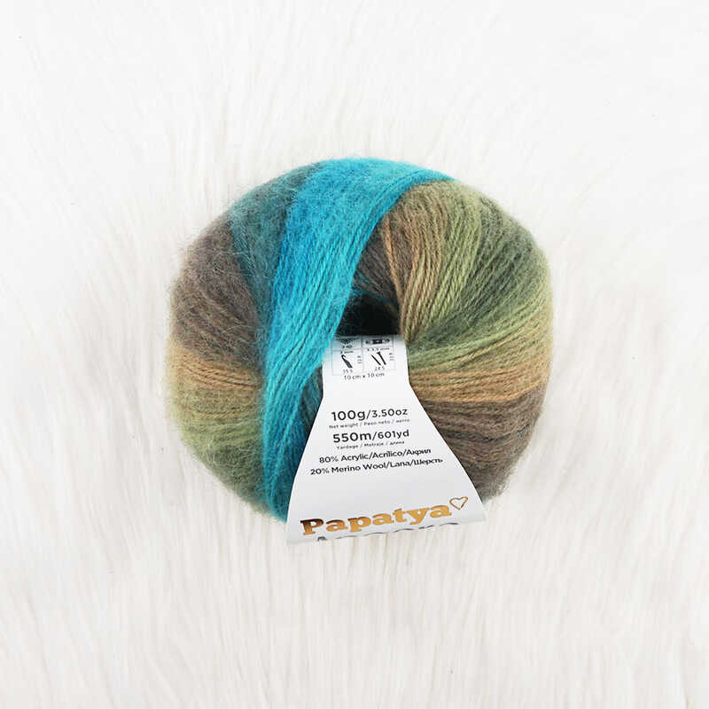PAPATYA ANGORA BATİK EL ÖRGÜ İPİ 100 GR. 550 MT. FANTEZİ İPLER Kamgarn