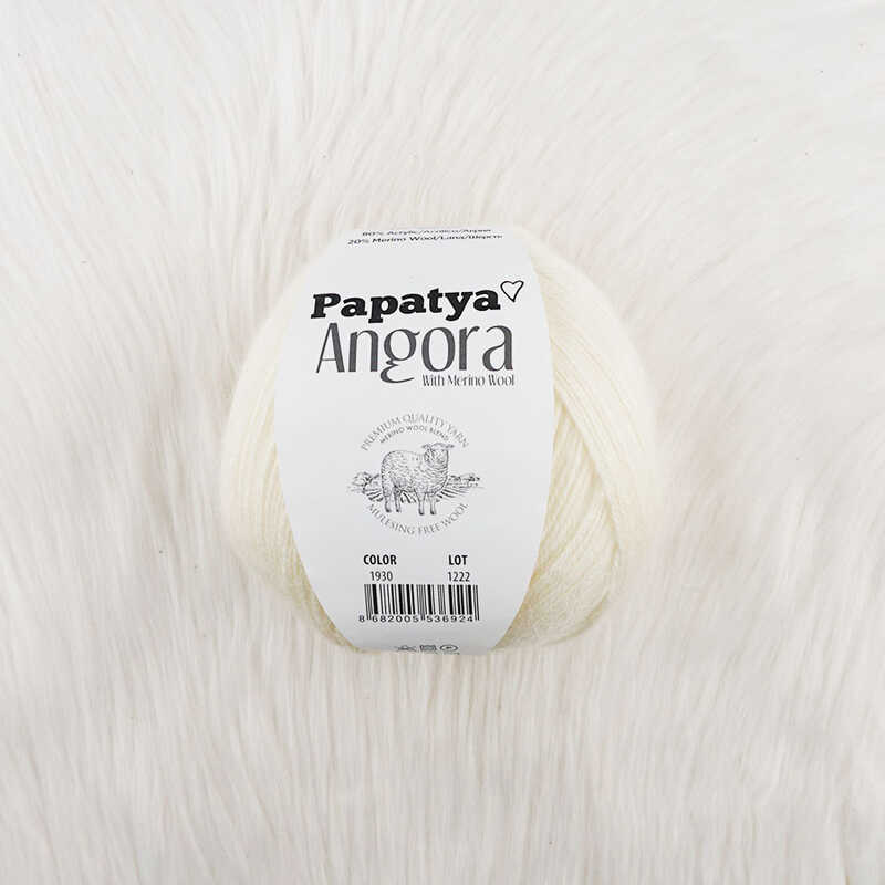 PAPATYA ANGORA EL ÖRGÜ İPİ 100 GR. 550 MT. YÜNLÜ İPLER Kamgarn
