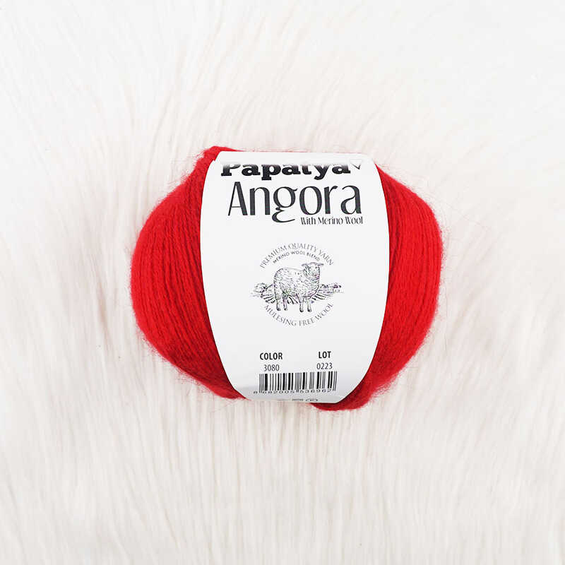 PAPATYA ANGORA EL ÖRGÜ İPİ 100 GR. 550 MT. YÜNLÜ İPLER Kamgarn