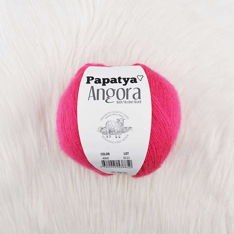 PAPATYA ANGORA EL ÖRGÜ İPİ 100 GR. 550 MT. YÜNLÜ İPLER Kamgarn